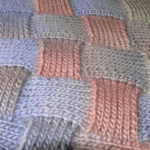 Hand-knitted Entrelac Multicolor Shaded Cowl/ Neck Warmer/ Snood ...