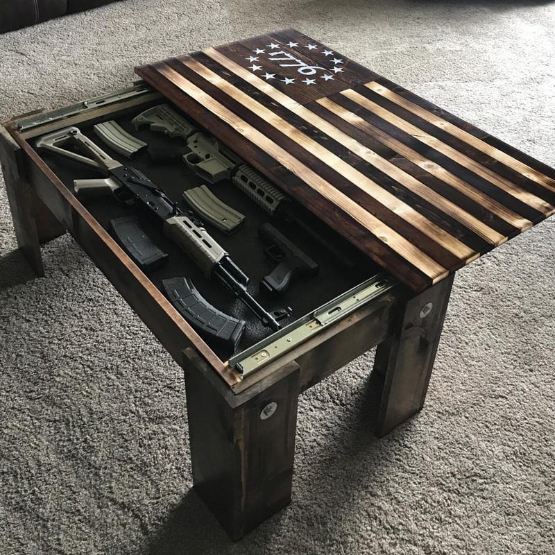 Secret Safe Coffee Table - Etsy