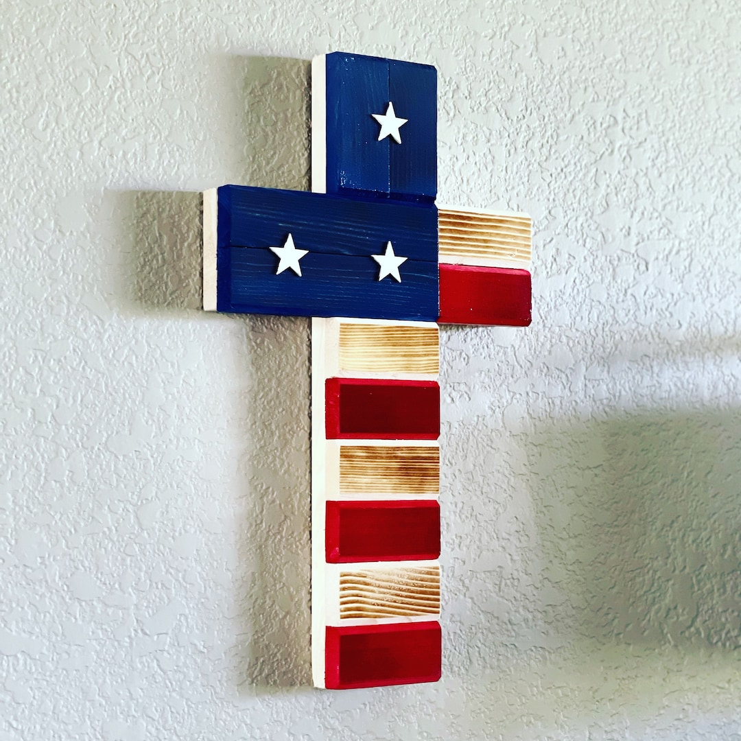 Hidden Gun American Flag Cross - Etsy