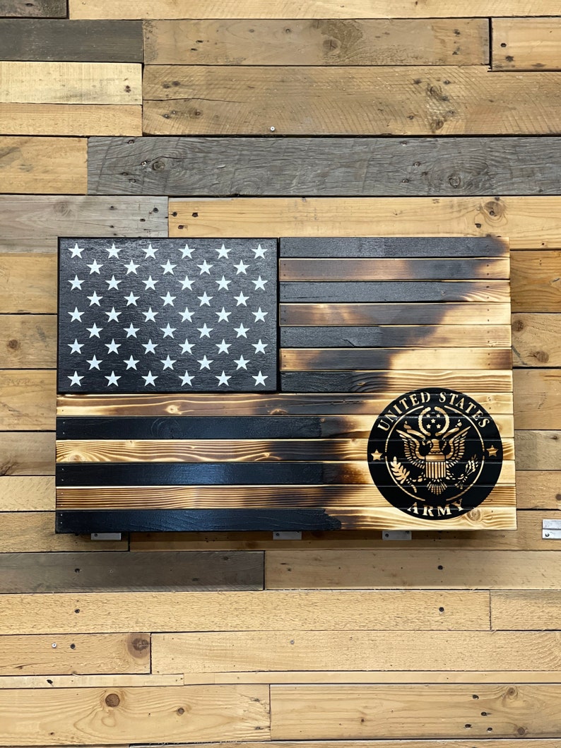 Rustic Army American Flag – Hidden Gun Storage, Tactical Decor - Etsy