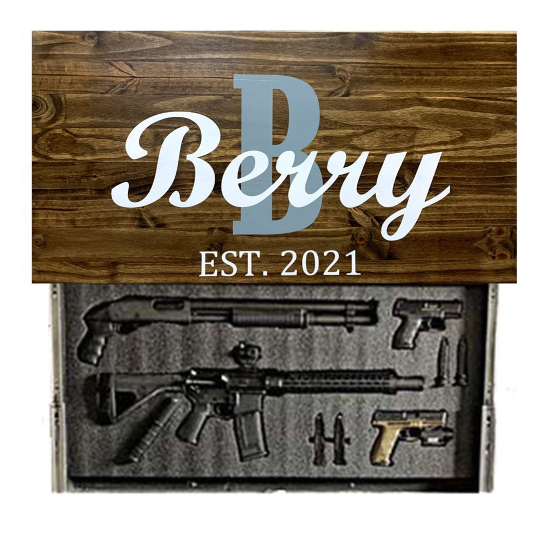 Personalized Concealment Wall Art – Hidden Gun Safe, Biometric - Etsy