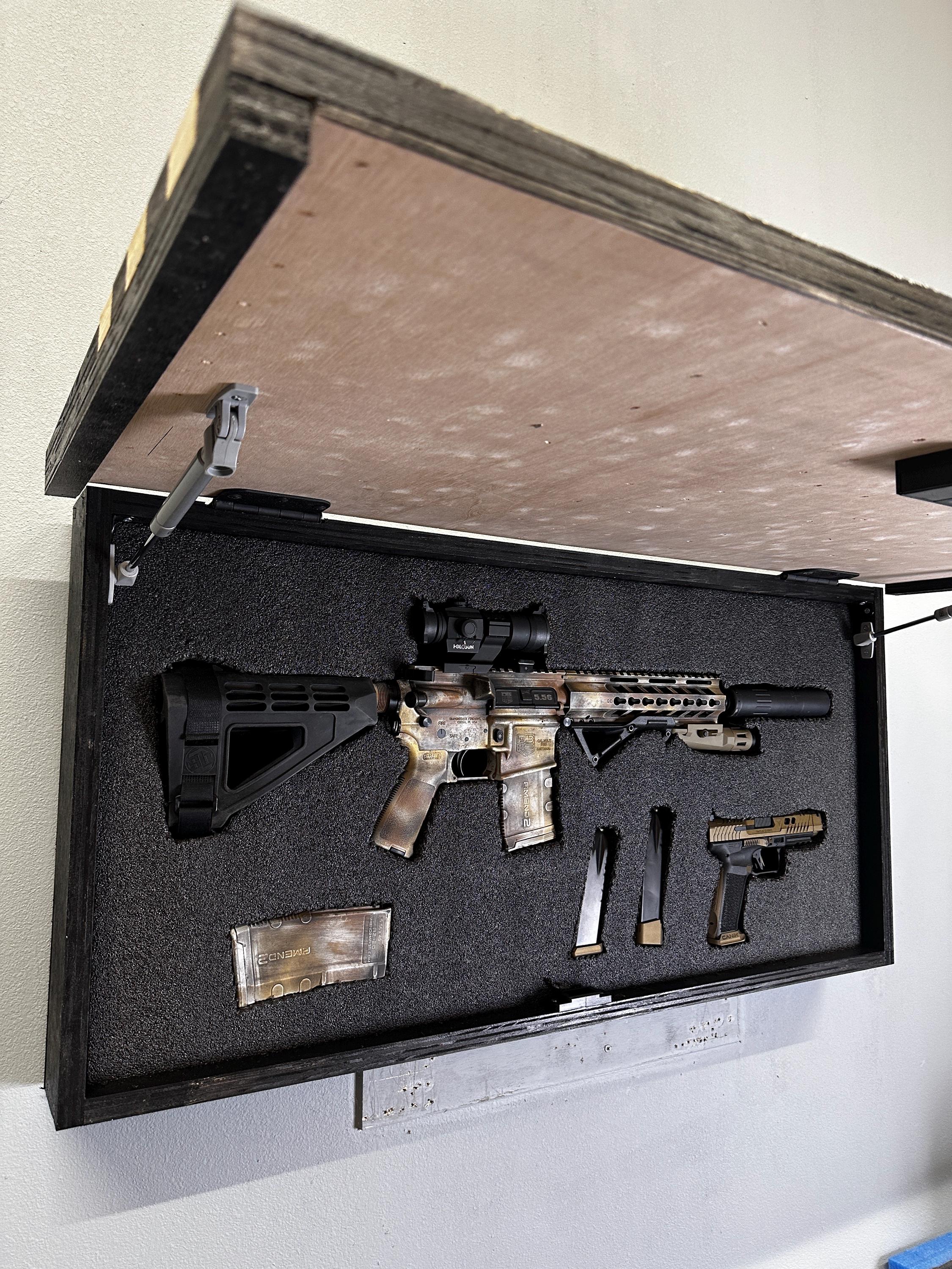 Magnetic Gun Safe Art