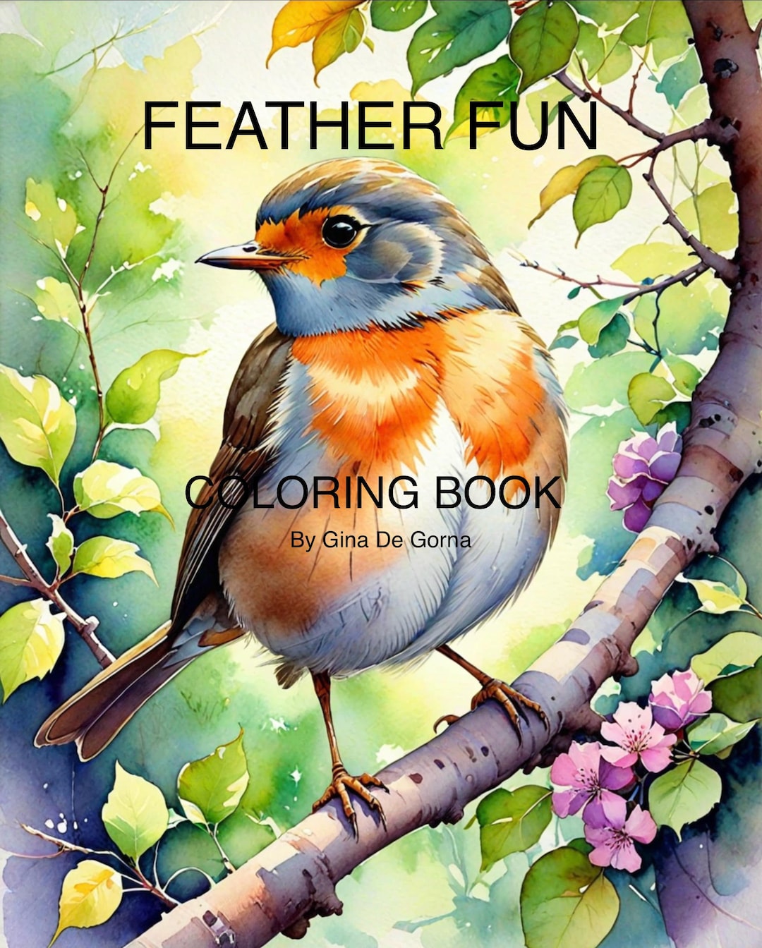 Feather Fun Birds Coloring Book. Instant Download Coloring Pages of ...
