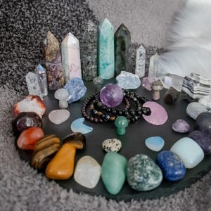 Crystal Advent Calendar 7, 12, and 25 Day | Raw Stones, Tumbled ...