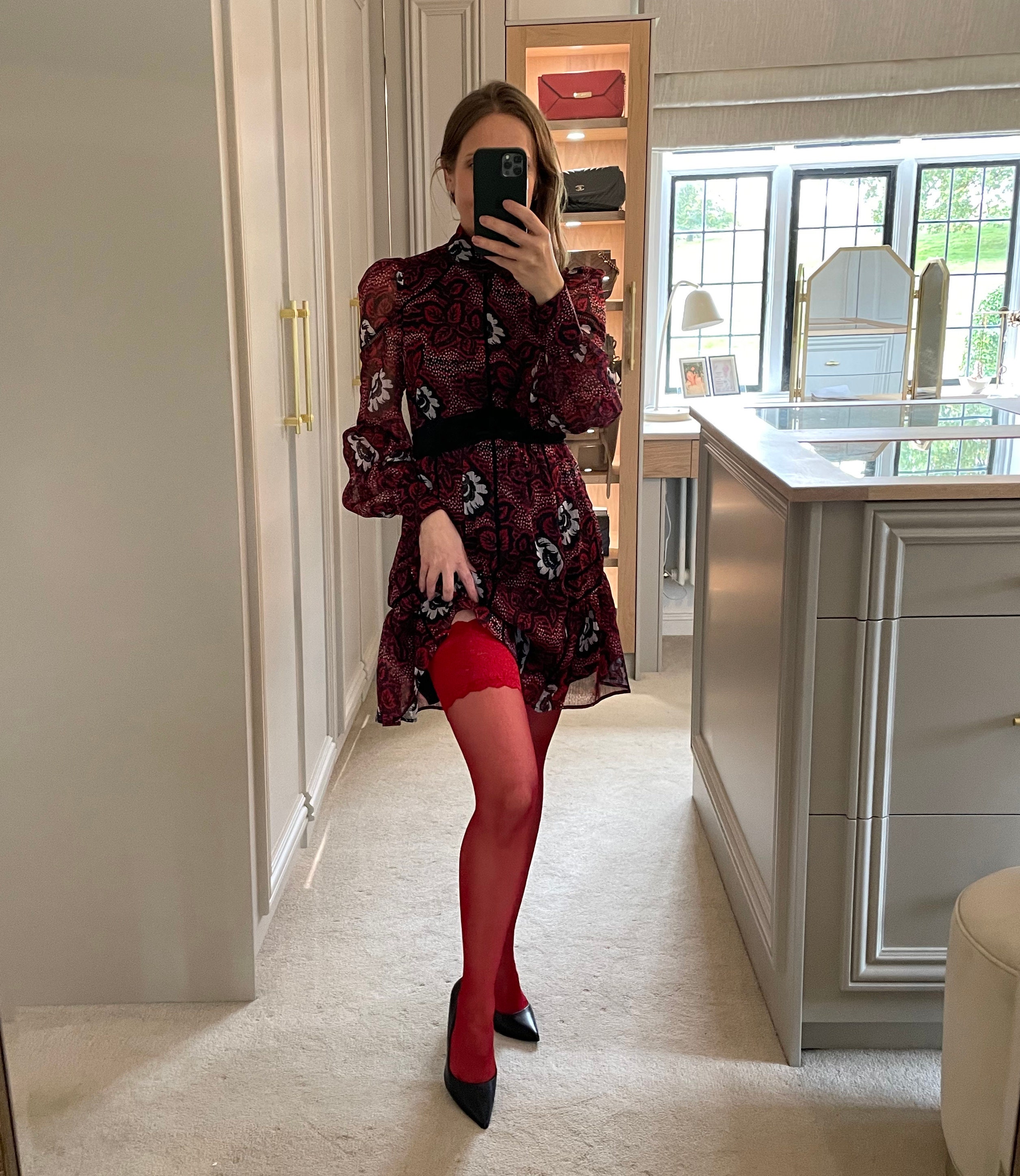 20 Denier Hold Ups, 3 Colours: Ruby Red, White, Black, Sizes S-XL - Etsy