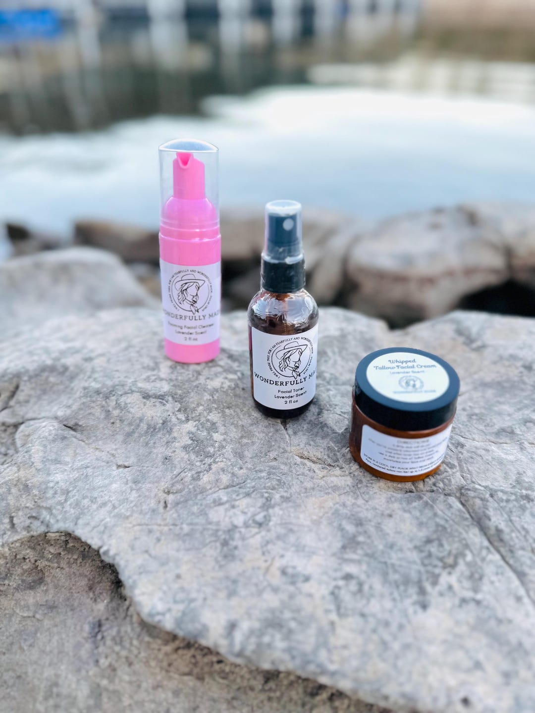 3 Piece Gift Set - Includes Foaming Facial Cleanser, Facial Toner Mist ...