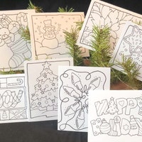 Printable Holiday Cards, Coloring Cards for Kids, Printable Christmas ...