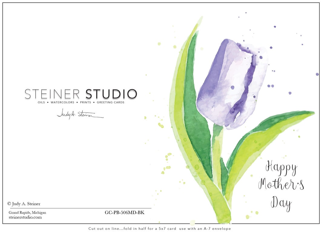 Instant Digital Download / Printable Card / DIY Card / Floral / Gift ...