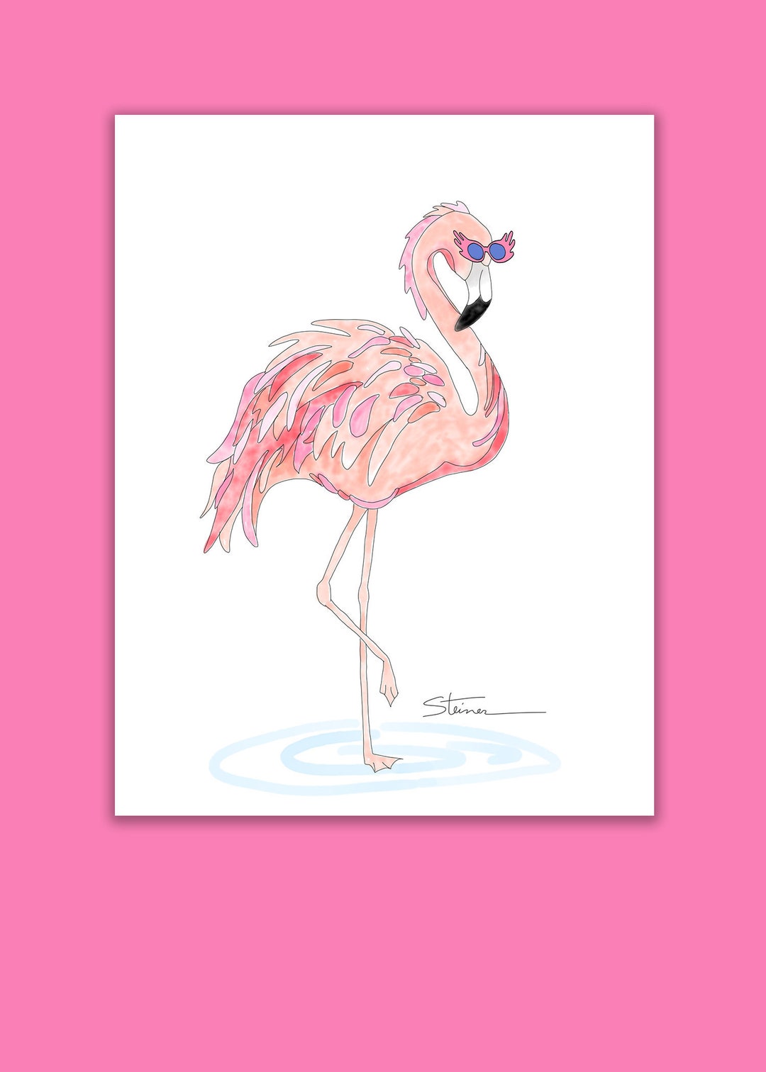Custom Flamingo Card/ Funny / Daughter / Girl Friend / Wife / Mom ...