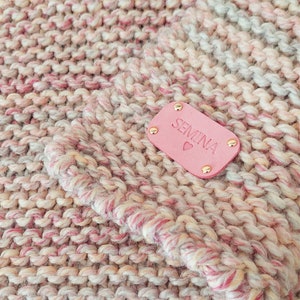 Rectangular Personalized Leather Tag / Custom Leather Label / Custom ...