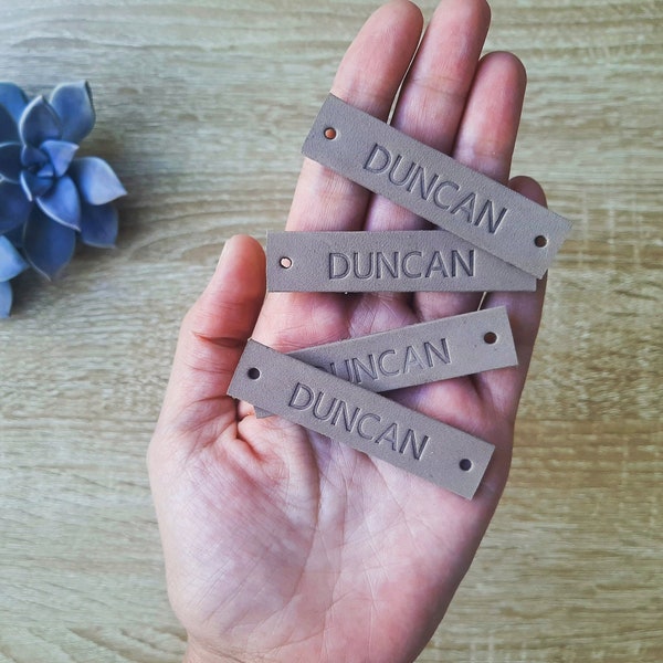 Custom Leather Label - Etsy