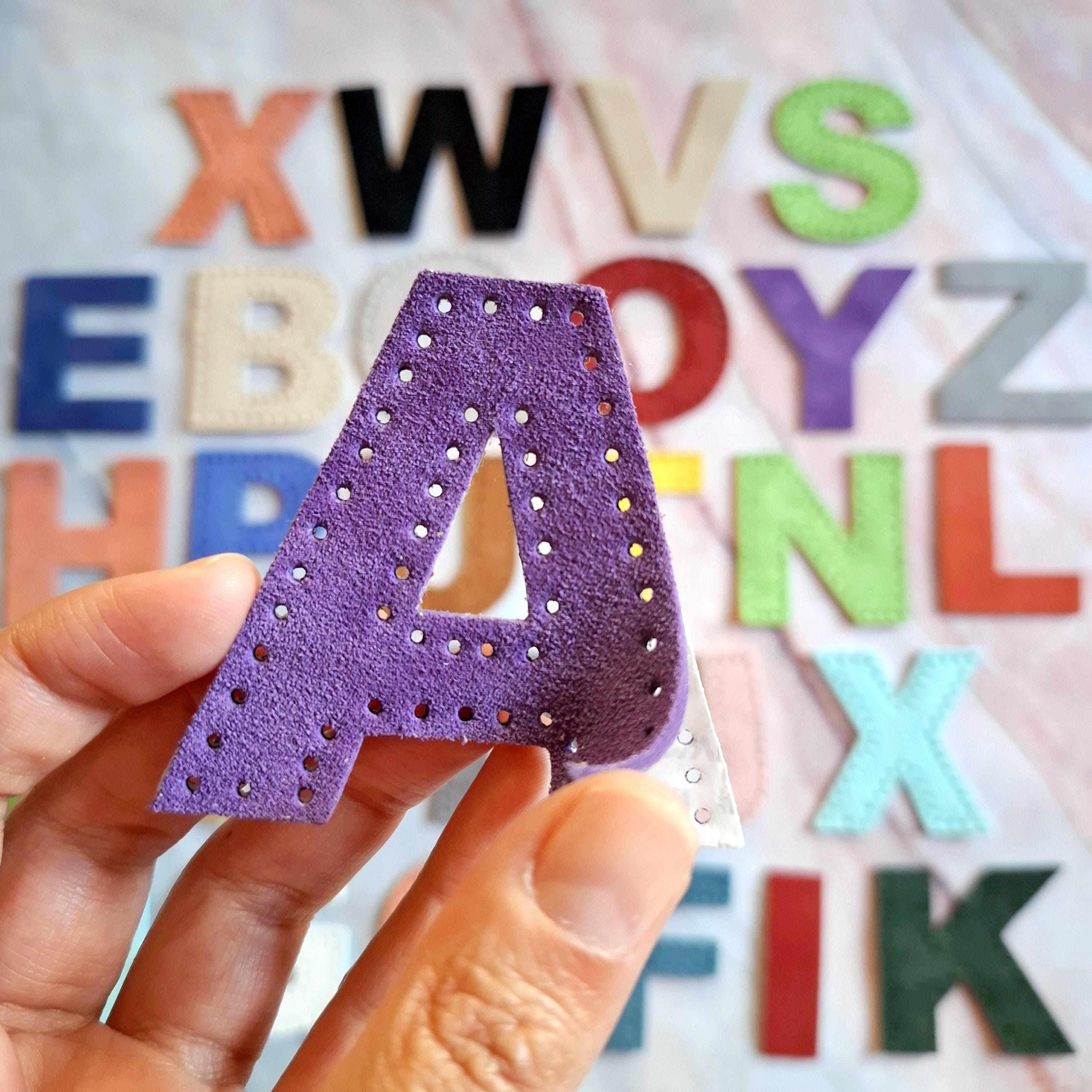 Suede Letter Patch: Handmade Initial Applique, Sew-on or Sticker - Etsy