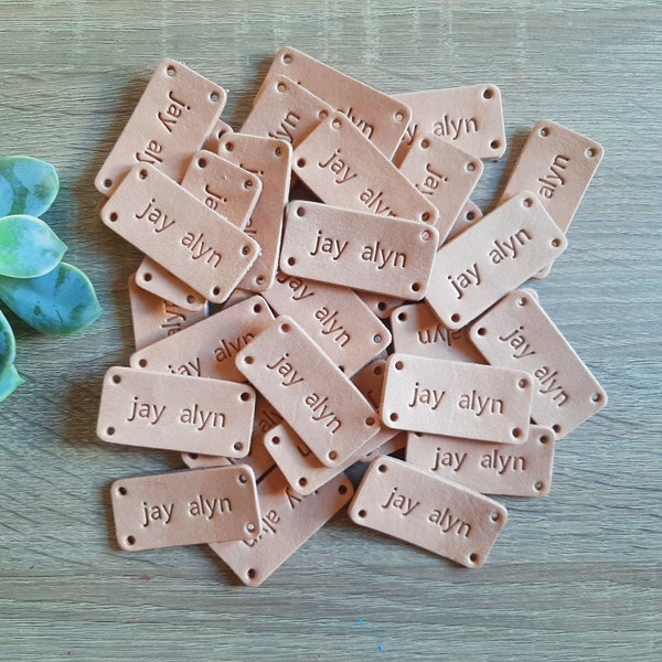 Leather Name Label - Etsy