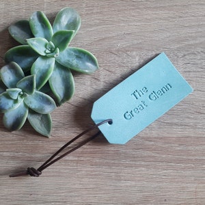 YOUR TEXT HERE / Custom Leather Label, Personalised Leather Gift Tag ...