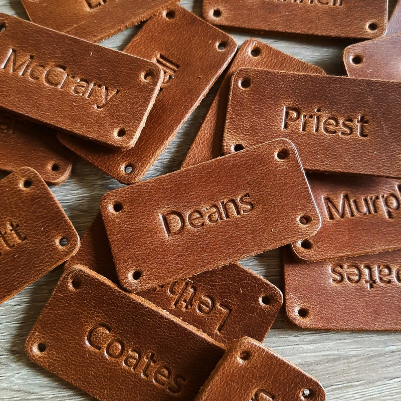 Leather Tags - Etsy