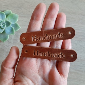 Personalized Leather Tag With Rounded Corners / Tag With or Without ...