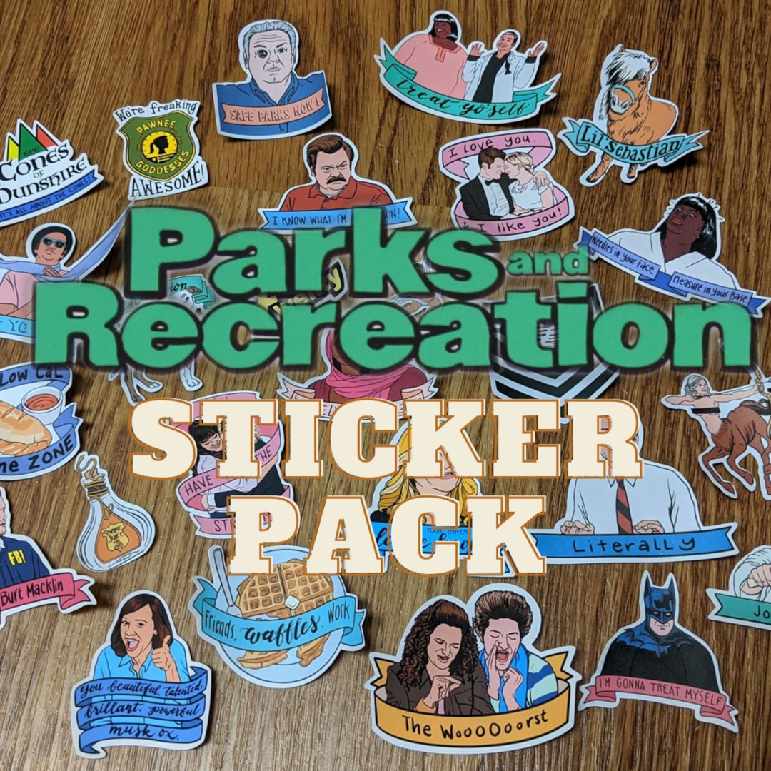 Parks and Recreation Sticker Pack 30 Stickers - Etsy