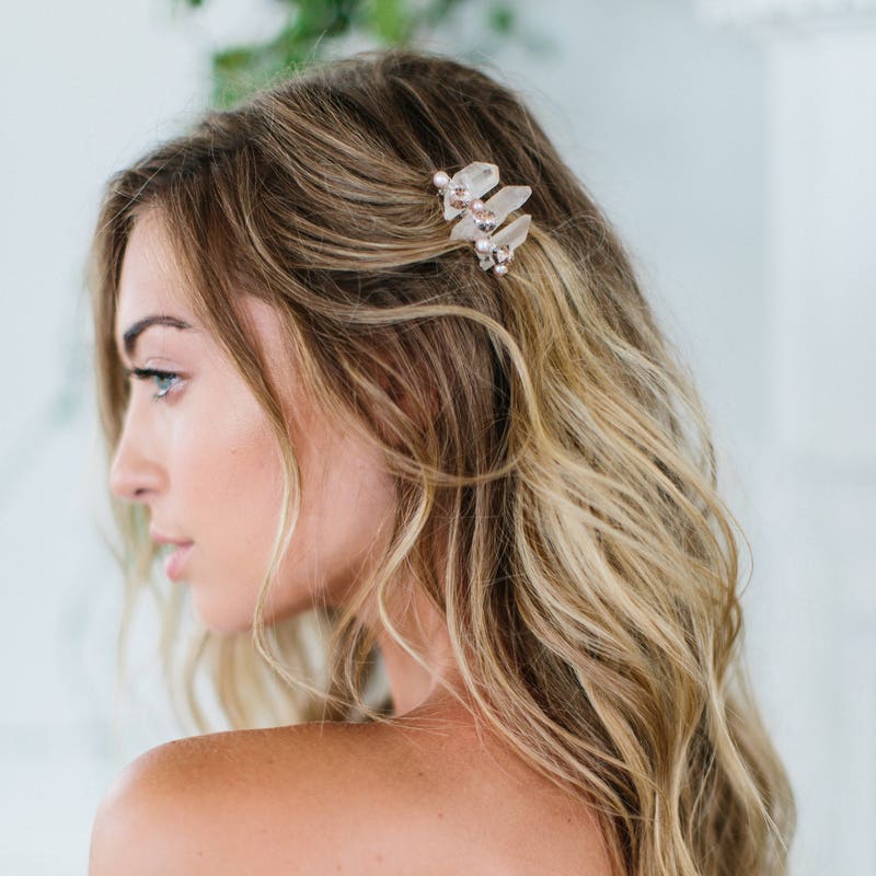 Quartz Hair Clip - Etsy