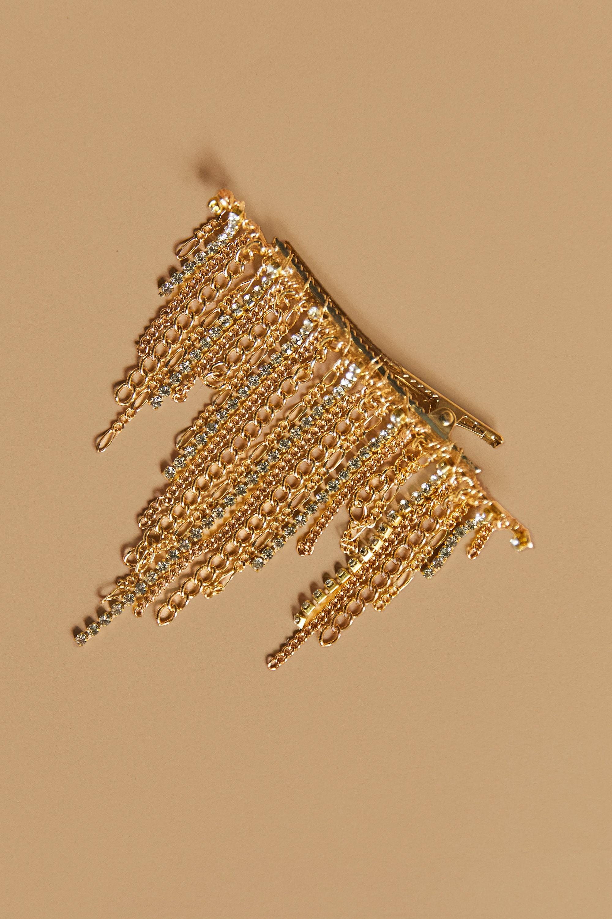 RILEY - Edgy Bridal Mixed Chain Fringe Clip - Etsy