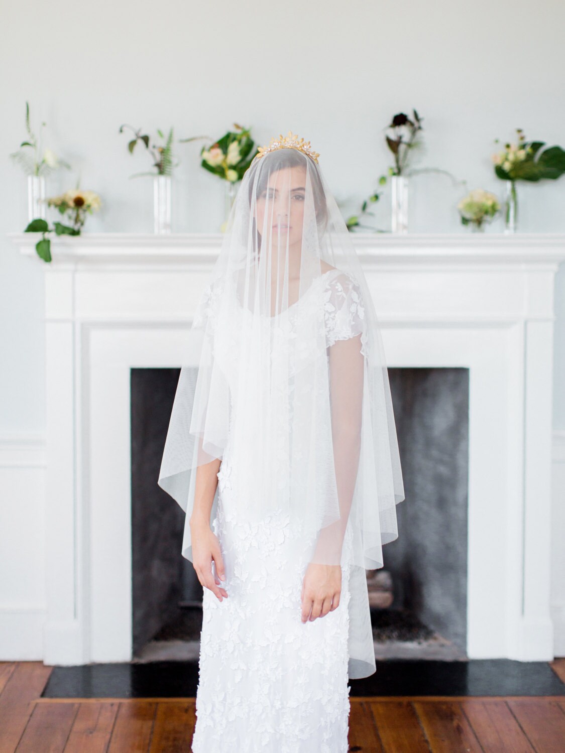 ANNE Basic Circle Veil, All Lengths Available, Ivory Tulle Veil in ...