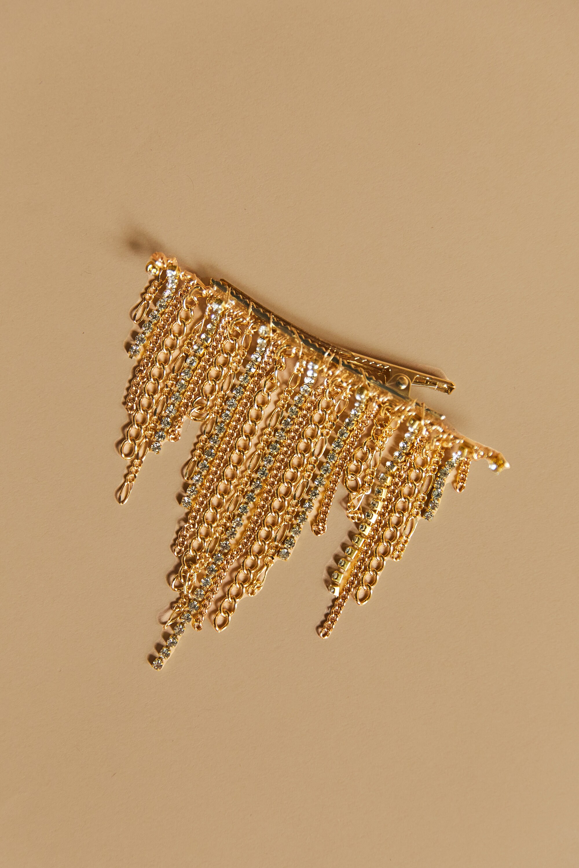 RILEY - Edgy Bridal Mixed Chain Fringe Clip - Etsy