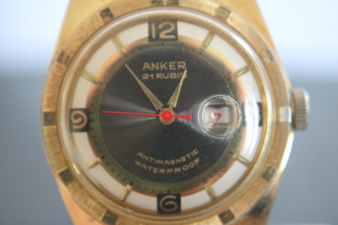 Vintage mens anker 21 rubies wrist watch automatic retro | Etsy