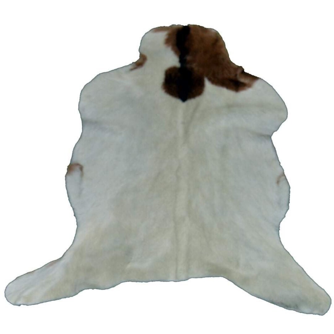 100% Genuine Goat Hide Rug Skin Multi Color Leather Fur-(33”x 25”)-N54 ...