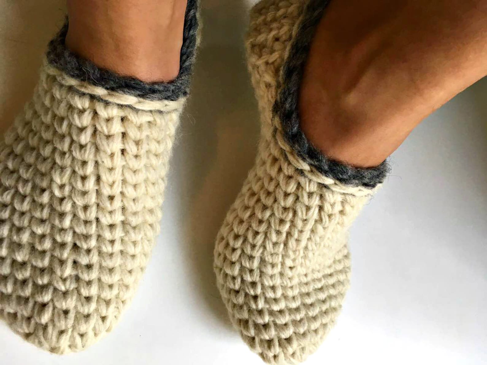 100% Natural Wool Slippers Organic Wool Crochet Slippers - Etsy