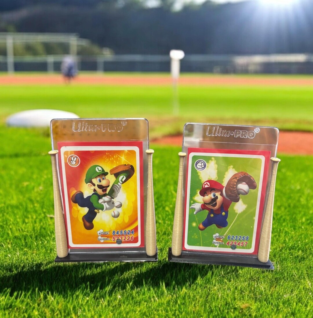 Collectable Mario and Luigi Baseball Cards With 3d Printed Frame. - Etsy