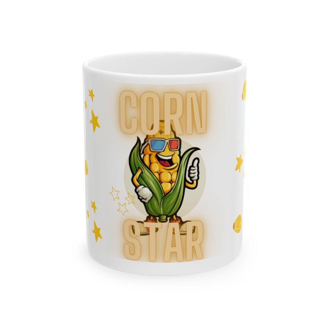 Corn Star Mug - Fun Coffee Cup for Corn Lovers, Unique Gift Idea for ...