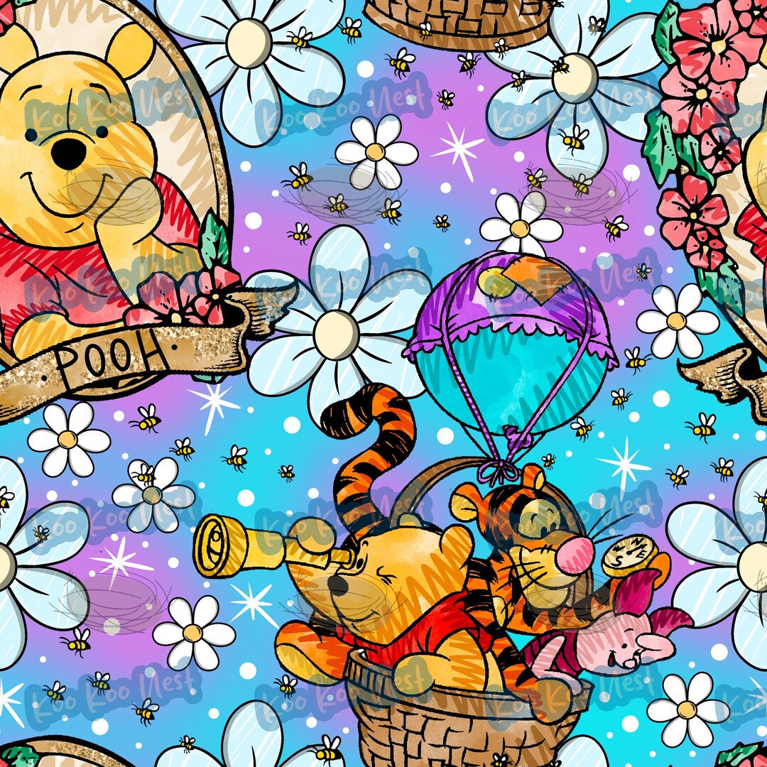 CUSTOM FABRIC. Custom Print Small Batch Fabric. Pooh. Fabric or Premade ...
