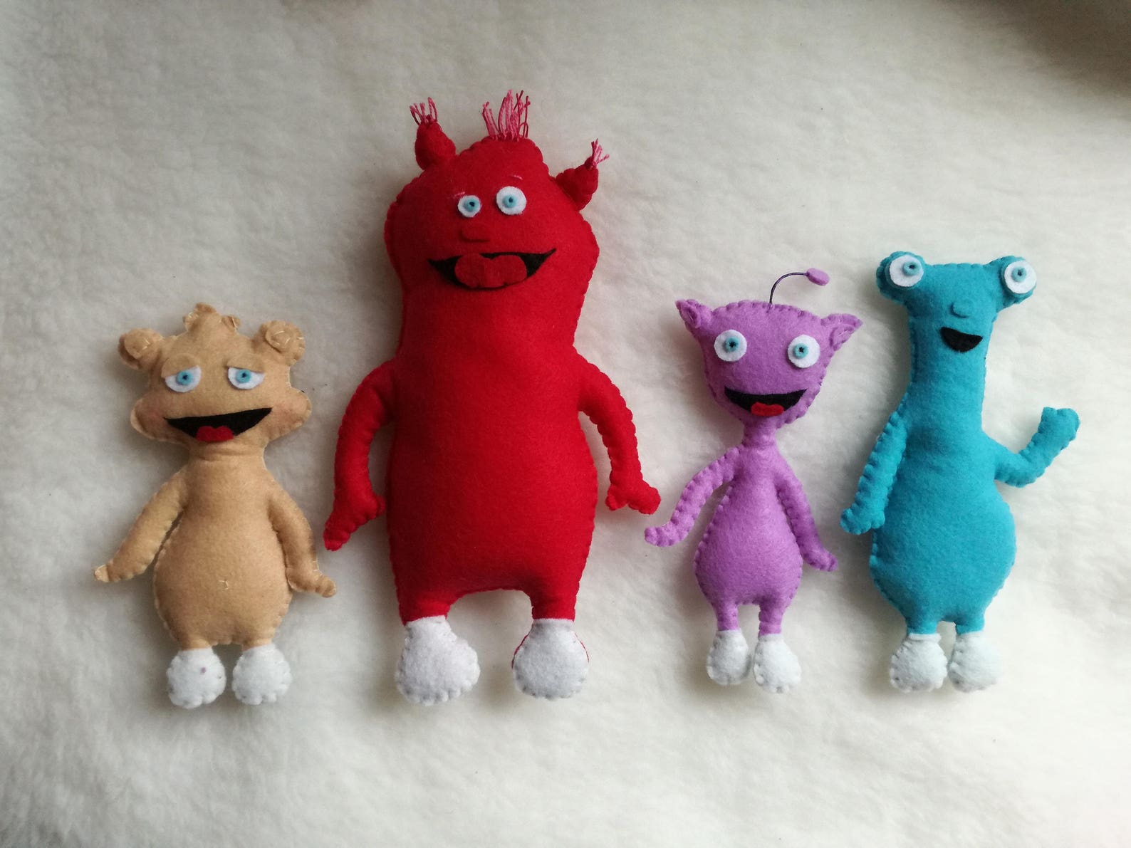 Cuddlies Baby Tv Felt Set of 4 Characters Toys - Etsy