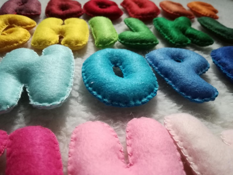Felt Alphabet Letters, Soft Alphabet, Educational Games, Childhood ...
