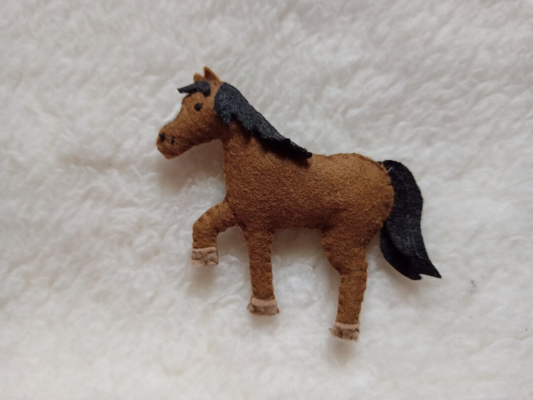 Horse Miniature Horse Felt Ornament, Realistic Horse Christmas Tree ...