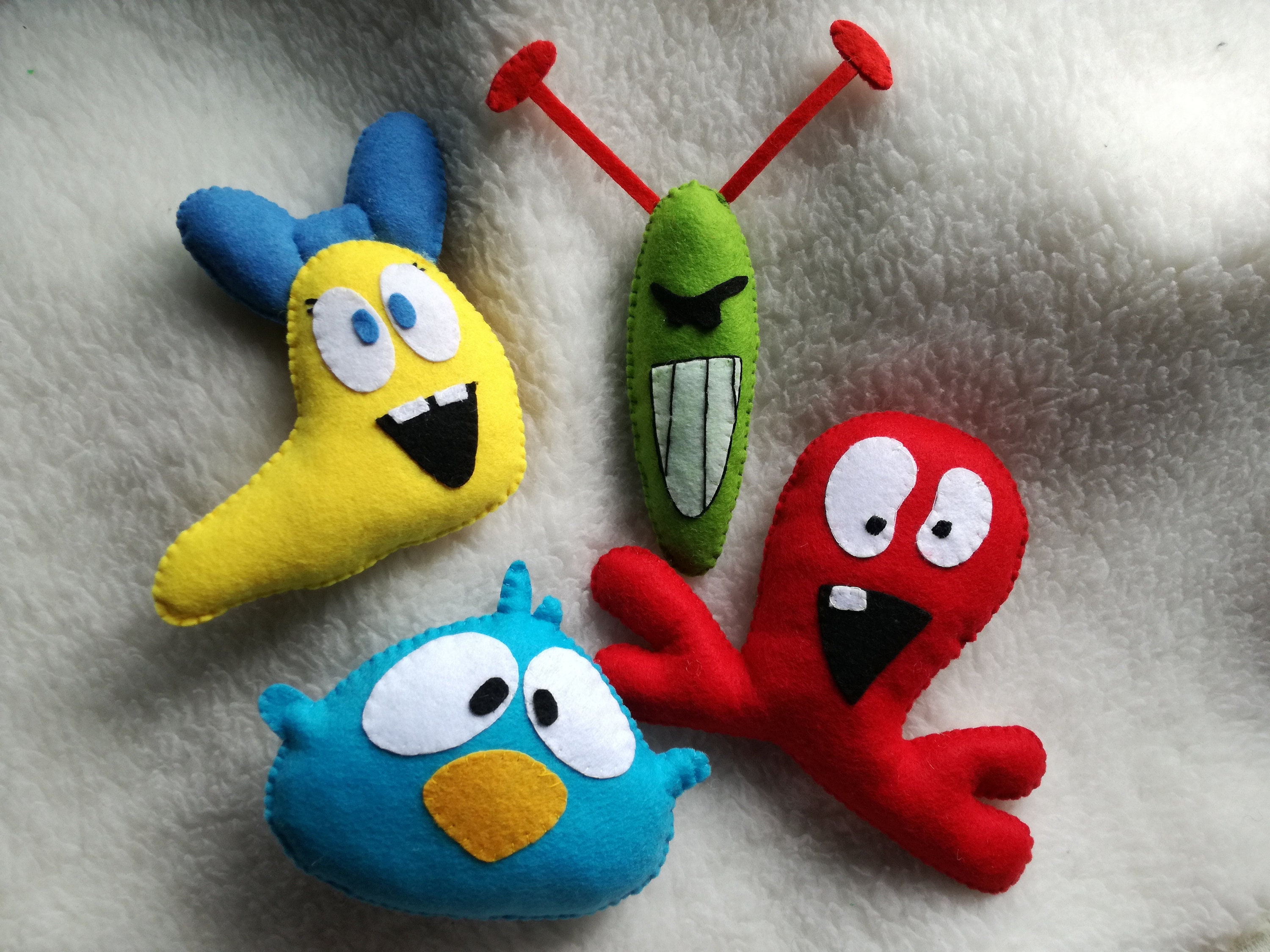 Pocoyo Characters Fred Octopus Valentina Alien Felt - Etsy Canada