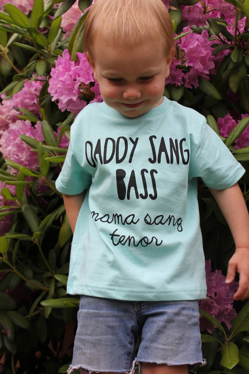 Daddy Sang Bass Mama Sang Tenor- Johnny Cash Toddler (mint Green) - Etsy