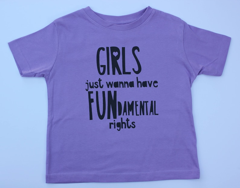 PURPLE Girls Just Wanna Have Fun-damental Rights Toddler - Etsy