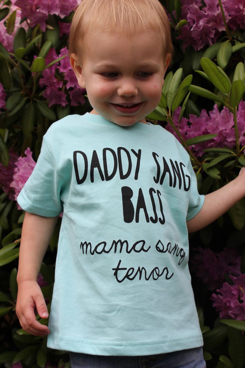 Daddy Sang Bass Mama Sang Tenor- Johnny Cash Toddler (mint Green) - Etsy