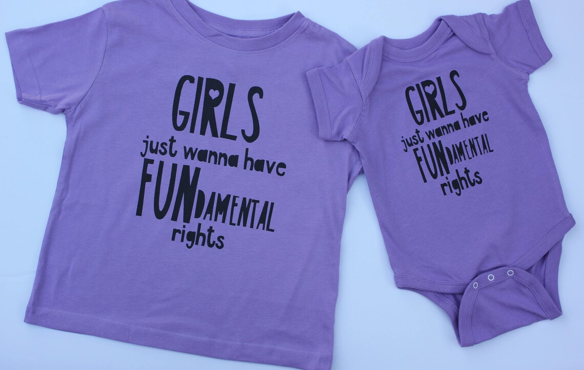 PURPLE Girls Just Wanna Have Fun-damental Rights Toddler - Etsy