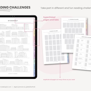 Digital Reading Journal | Digital Reading Planner | Reading Log ...