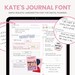 Kate's Journal Font Neat Handwritten Font Cute Handwriting Realistic ...