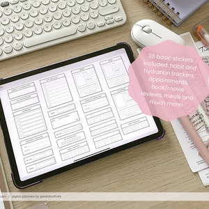 Everyday Digital Notepad Stickers | Digital Habit Tracker | Essentials ...