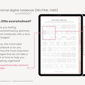 Portrait Digital Notebook Student Note Taking Digital Notepad Digital ...