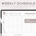 Digital Weekly Schedule for Goodnotes Notability - Digital Weekly ...