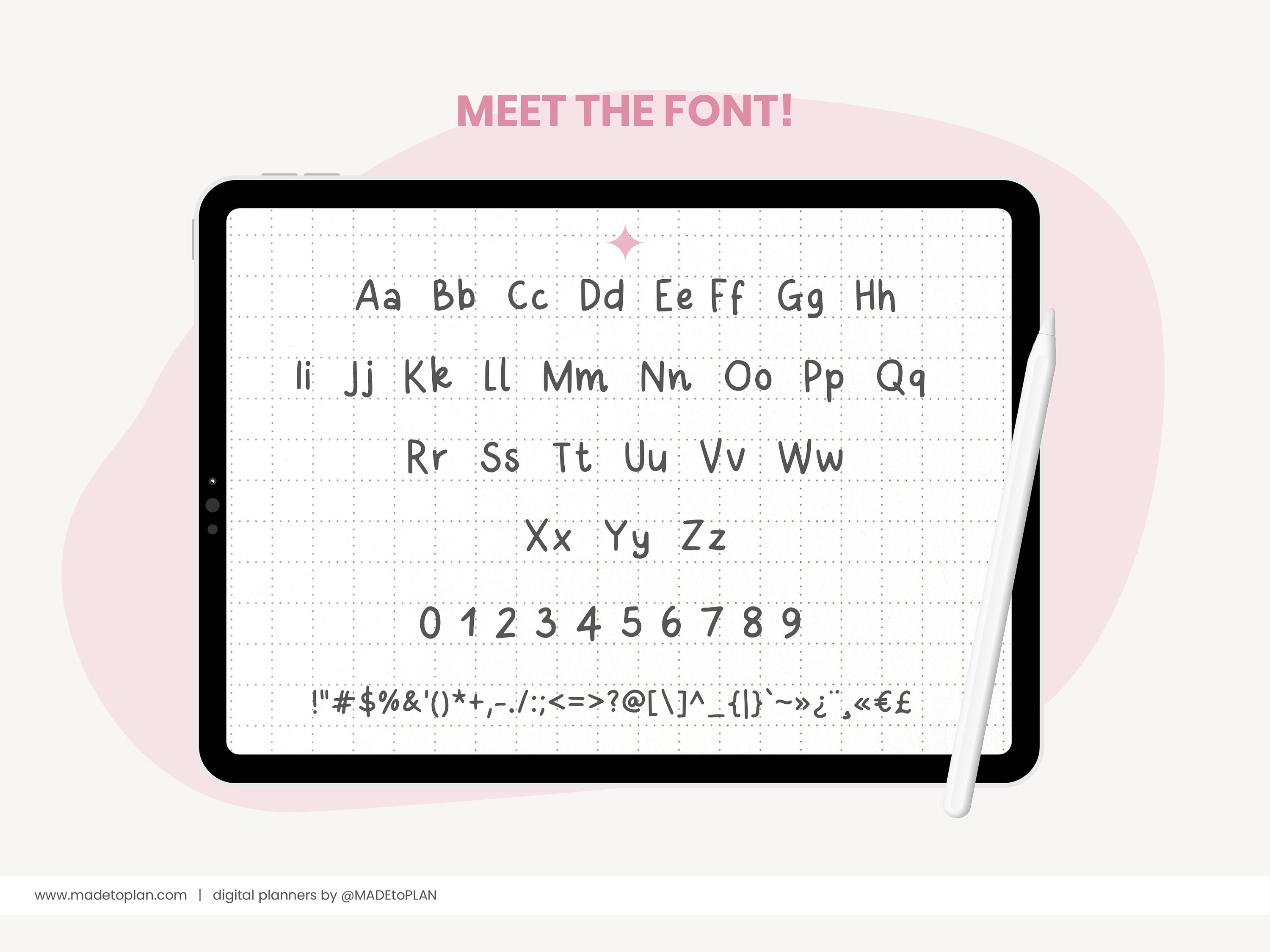 Neat Handwritten Font Cute Handwriting Font Neat - Etsy