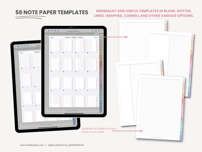 Digital Notebook | 12 Subject Digital Notebook for Students | Digital ...