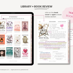 Digital Reading Journal | Digital Reading Planner | Reading Log ...