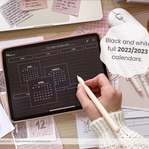 Digital Calendar Planner Stickers | 2022 2023 Monthly Calendars for ...