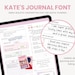 Kate's Journal Font | Neat Handwritten Font | Cute Handwriting ...