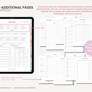 2023 Digital Planner 2023 Portrait Planner 2023 Dated Planner ...